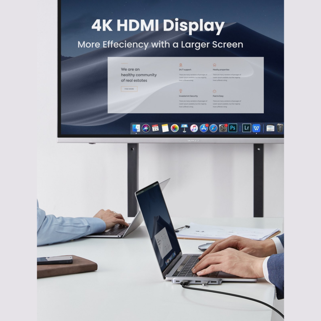 Conversor HUB MacBook Lateral USB-C / HDMI e 3 USB 3.0 e USB-C UGreen ...