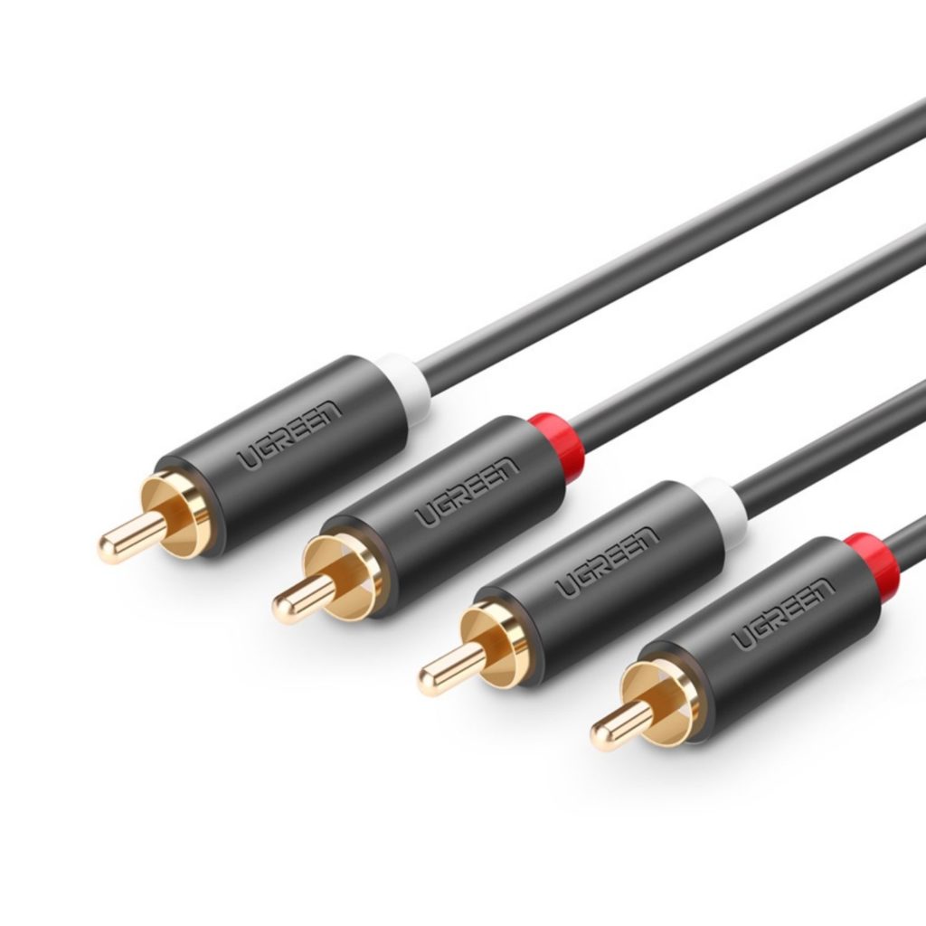 Cabo Áudio 2 RCA 2 RCA 3 Metros UGreen - Loja ConectaTec