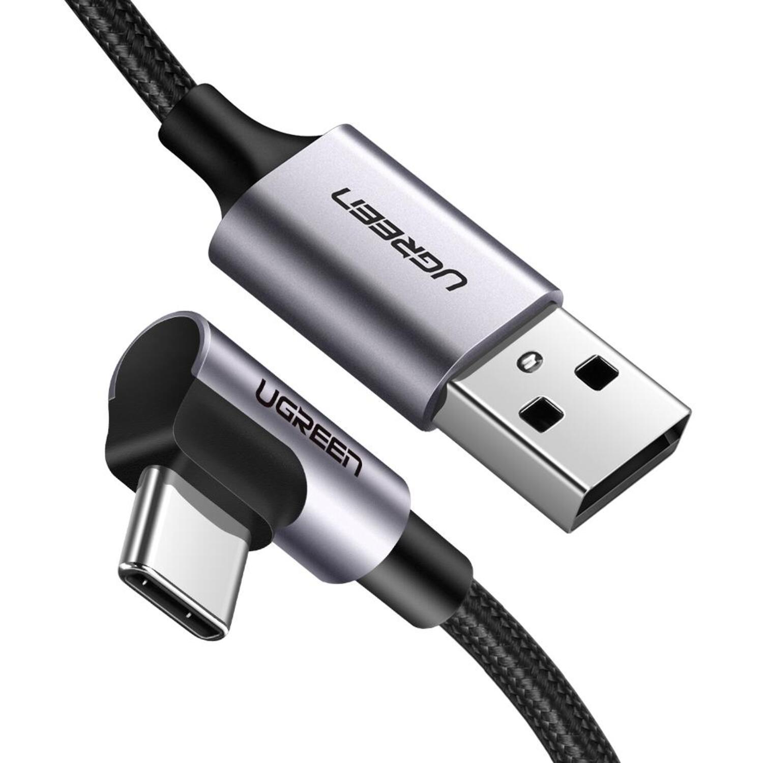 Cabo USB-C 90 graus 1 Metro UGreen - Conectatec
